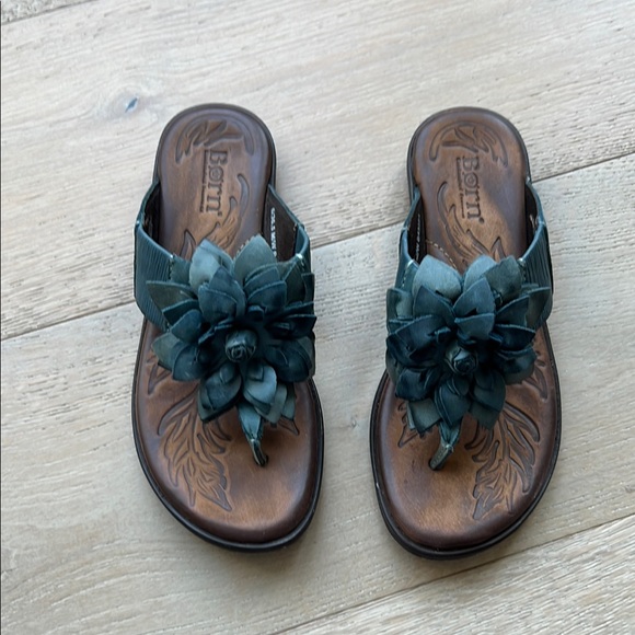 Born | Shoes | Womens Floral Sandals Green | Poshmark